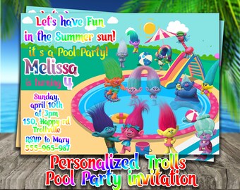 Pool party invite | Etsy