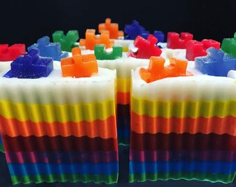 Jigsaw Puzzle Soap Set Soap Favors Kids Soap Watermelon