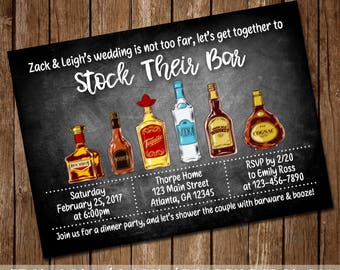 Stock the bar party | Etsy