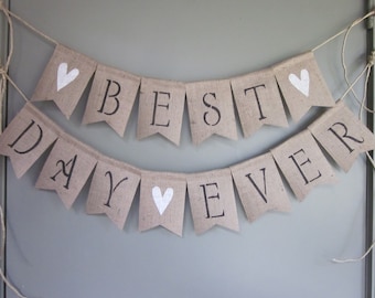 Best day ever banner | Etsy