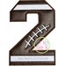Football Varsity Number Applique Set 4.0 5.5