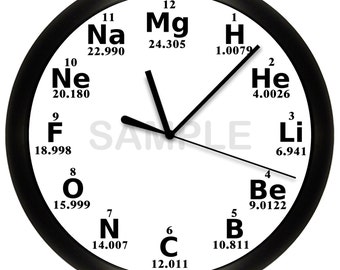 Science clock | Etsy
