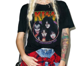 Kiss band shirt | Etsy