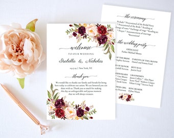 Marsala wedding | Etsy