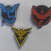 Pokemon Go pin Team Instinct Lapel Pin Hat Pin Bag Pin