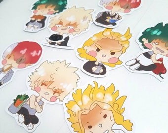 All might stickers | Etsy