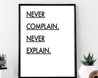 No complaining | Etsy