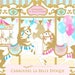 Carousel Merry Go Round Flat Gold Carousel Digital Paris