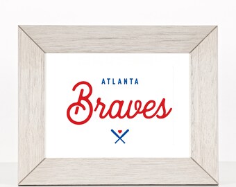Atlanta braves art | Etsy