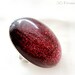 Burgundy glitter vampire ring red glitter blood ring gothic