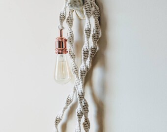 Rope pendant light | Etsy
