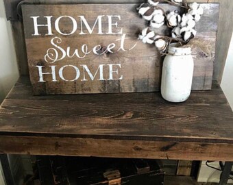 Rustic home sign | Etsy