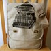Typewriter Canvas Messenger Bag Laptop Bag Large Book Bag