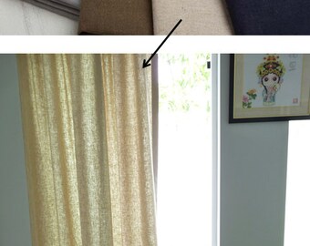 Color block curtains | Etsy