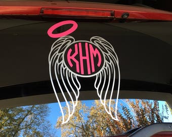 Angel wings decal | Etsy