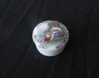 Porcelain pill box | Etsy