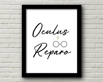Oculus Reparo Poster Harry Potter Poster Harry Potter Print