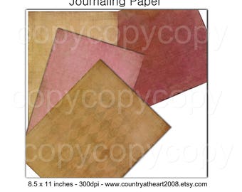 6 Sheet Bundle Paper Pack Journaling Papers and Postcards