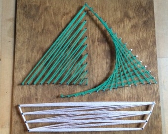 Sailboat string art | Etsy
