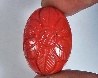 Natural red coral | Etsy