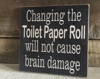 Toilet paper sign | Etsy
