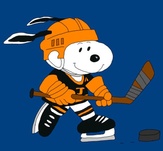Items similar to snoopy playing hockey yard art decorations on Etsy