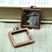 Picture Frame Charm Pendant Earring Drop Double Sided