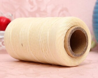 Black Leather Sewing Nylon Waxed Thread Cord String 1 mm