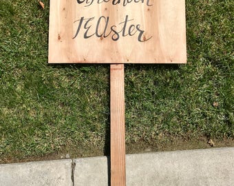Sun Yard Sign Yard Art Summer Wood Yard Stick Yard Stake