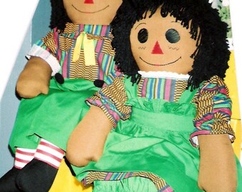 Black raggedy ann | Etsy