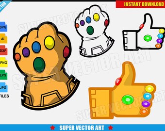 Avengers thanos svg | Etsy