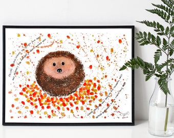 Digital Jack Be Nimble nursery rhyme poster / 8 by