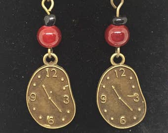 Clock earrings | Etsy