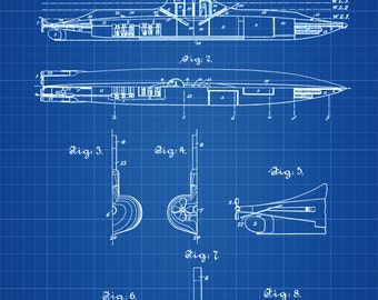 Submarine blueprint | Etsy