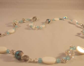 Shell bead necklace | Etsy