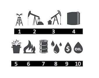 Oil rig decal | Etsy