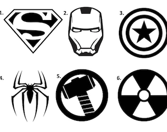 Super hero decal | Etsy