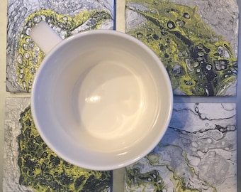 Austin Color Stone Coaster Tile Set Pick any four images