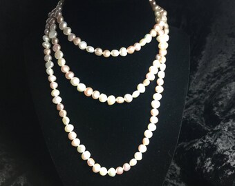 SALE Rare Akoya Sea Cultured Pearl Lariat NecklaceVintage