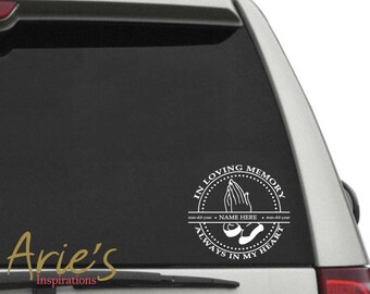Memory car decal | Etsy