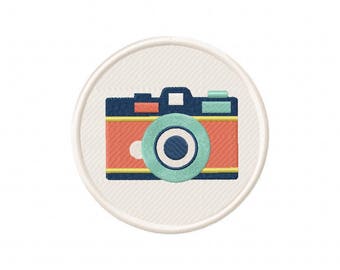Camera embroidery | Etsy