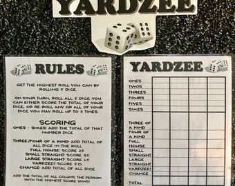 Yardzee rules | Etsy
