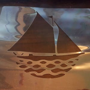 Sailboat stencil | Etsy