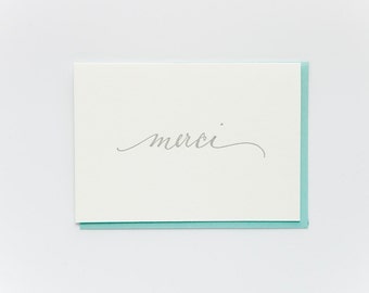Merci cards | Etsy