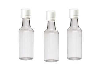 12 Mini Liquor Bottles small 50ml mini empty plastic mini