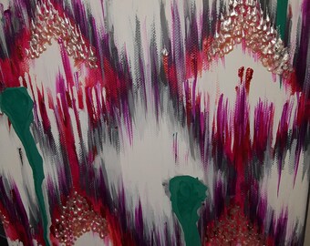 Ikat painting | Etsy