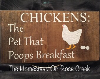 Chicken poop sign | Etsy