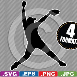 Softball pitcher svg | Etsy