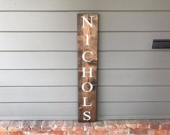 Vertical wood signs | Etsy