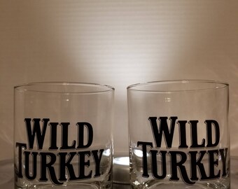 Wild turkey glasses | Etsy